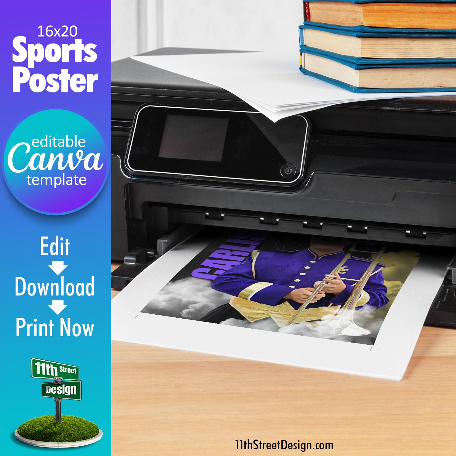 Marching Band Poster Canva Template, Design Your Own Custom Senior ...