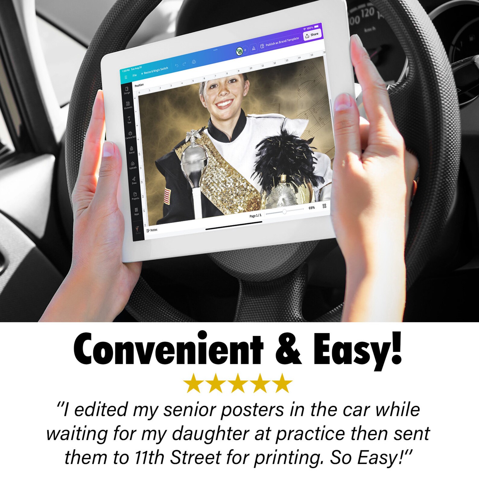 Marching Band Poster Canva Template, Design Your Own Custom Senior ...