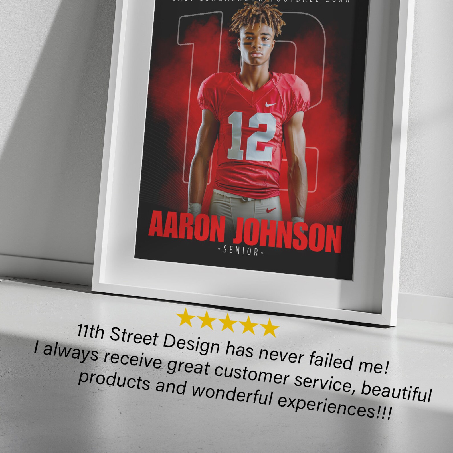 Football Poster Canva Template, Design Your Own Custom Senior Football ...
