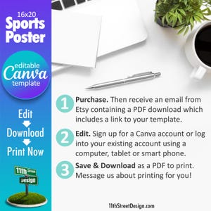 Basketball Poster Canva Template, Design Your Own Custom Senior ...