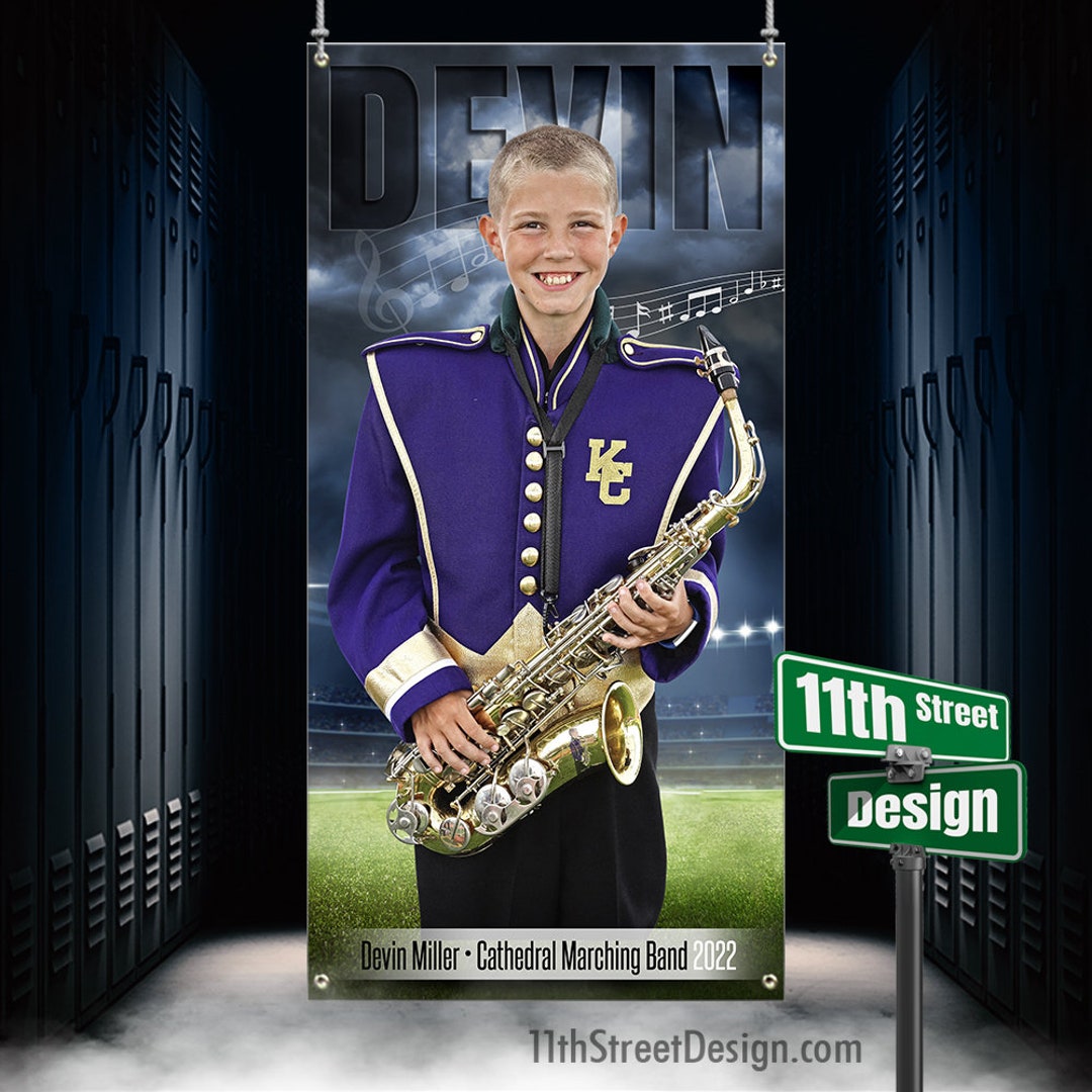 Custom Sports Banner - Stormy Lights Marching Band - Etsy