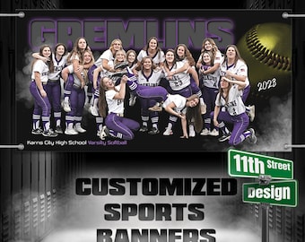Custom-printed Vinyl Lacrosse Banner, Weatherproof High School Senior ...