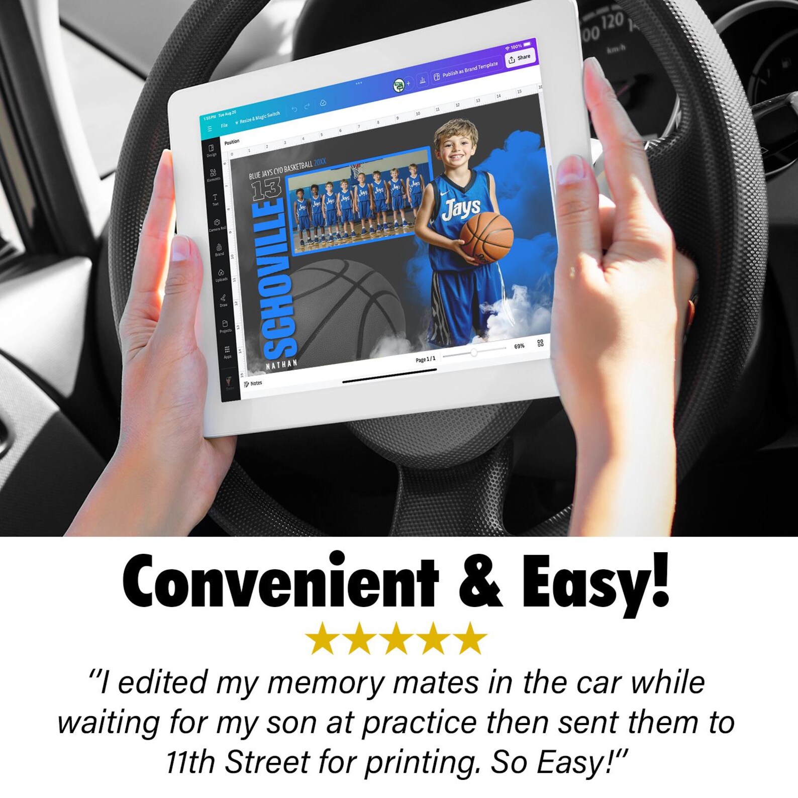 Basketball Memory Mate Canva Template, Design Your Own Custom ...