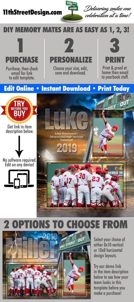 DIY Printable SPORTS Memory Mates Editable 8x10 Sports - Etsy