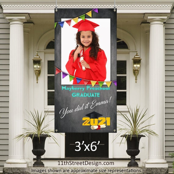 Preschool Kindergarten Graduation Door Banner Photo Banner - Etsy