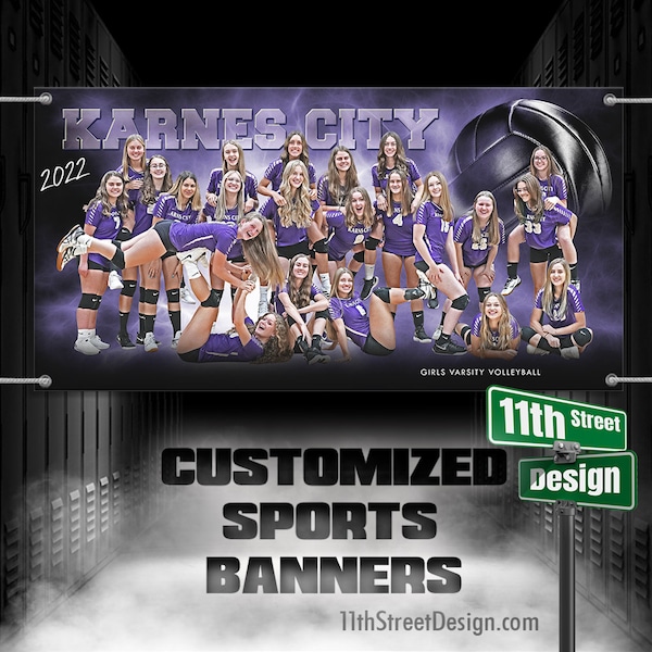 Volleyball Banner - Etsy