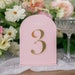 Acrylic Arch Wedding Table Numbers, Wedding Table Decor, Wedding Sign ...
