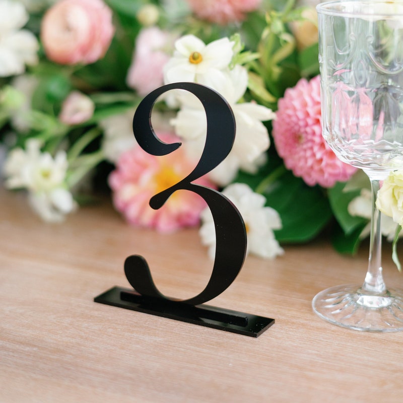 Black Table Numbers - Etsy