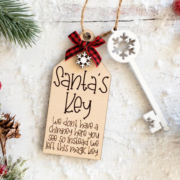 Santa Key - Etsy