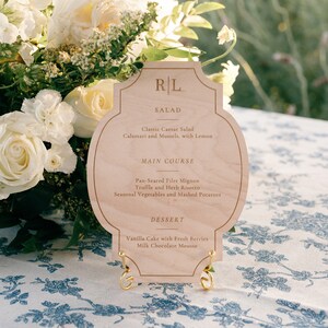 Wood Wedding Table Menus Sign, Wedding Table Decor, Wedding Decor ...