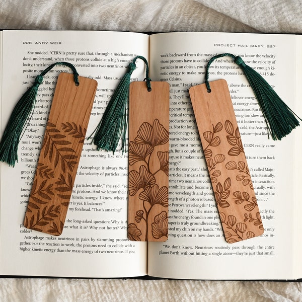 Wood Bookmark - Etsy