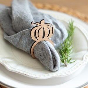 Fall Napkin Ring, Thanksgiving Decor, Fall Table Decor, Fall Tablescape ...