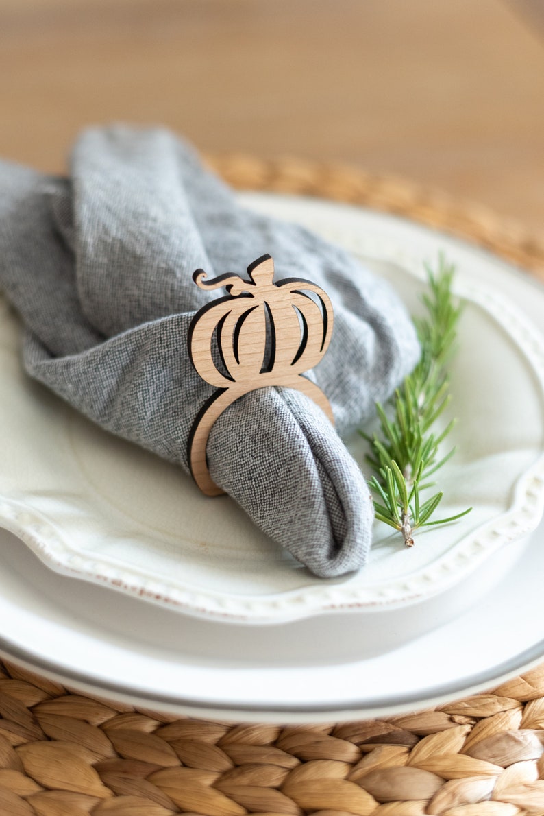 Fall Napkin Ring Thanksgiving Decor Fall Table Decor Fall - Etsy