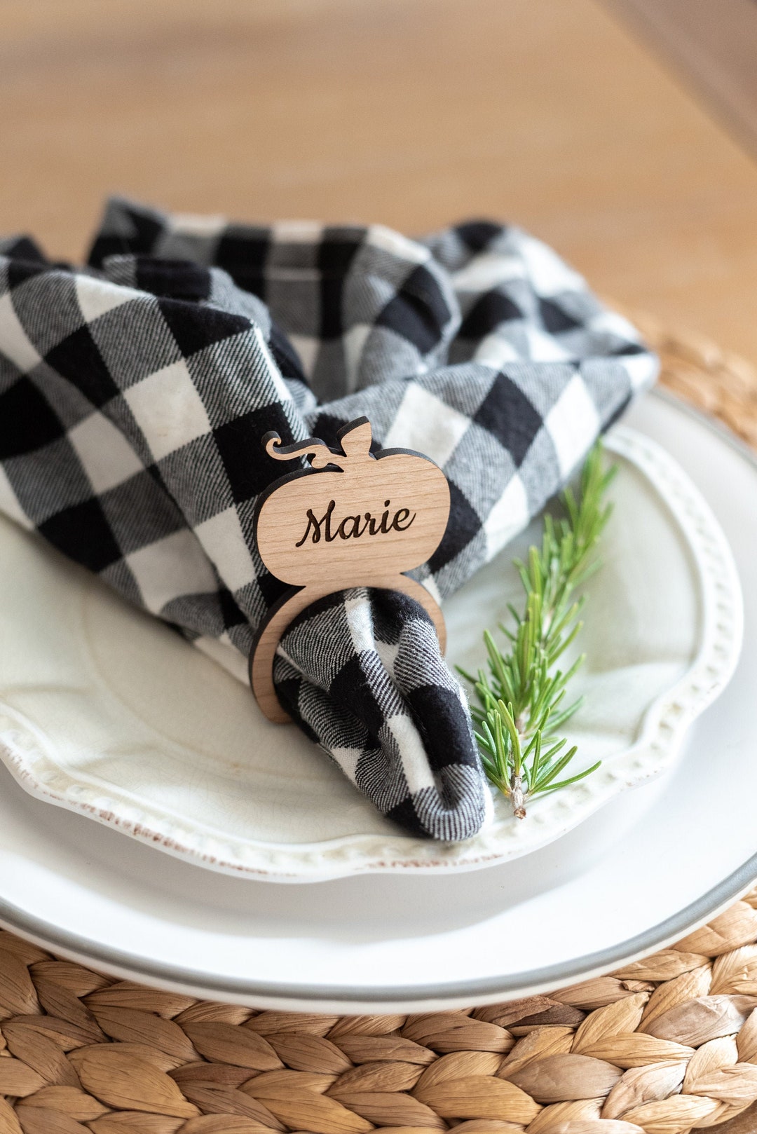 Fall Napkin Ring, Thanksgiving Decor, Fall Table Decor, Fall Tablescape ...