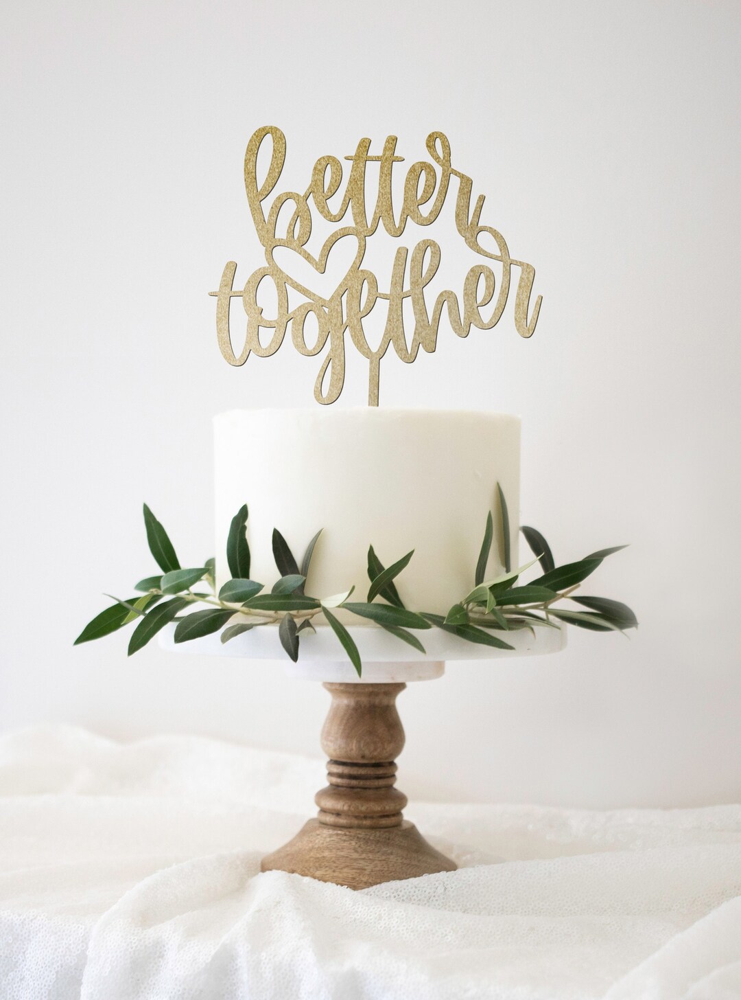 Better Together Wood Cake Topper, Wedding Cake Topper, Wood Wedding ...
