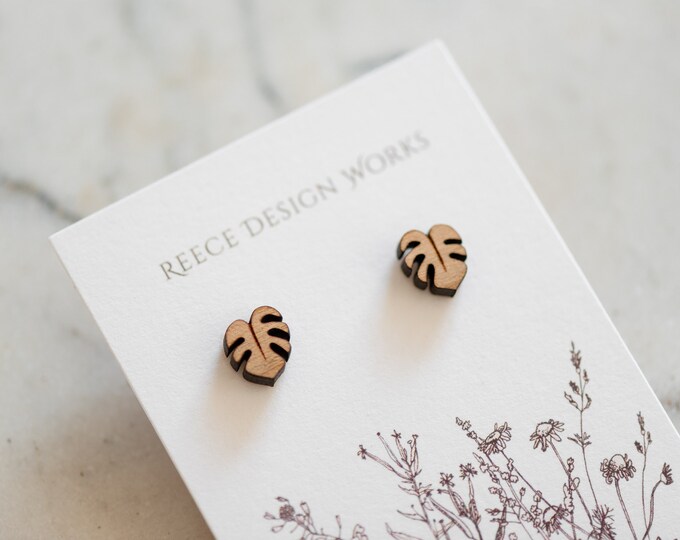 Tree Wood Earrings Pine Tree Wood Earrings Nature Dangle - Etsy