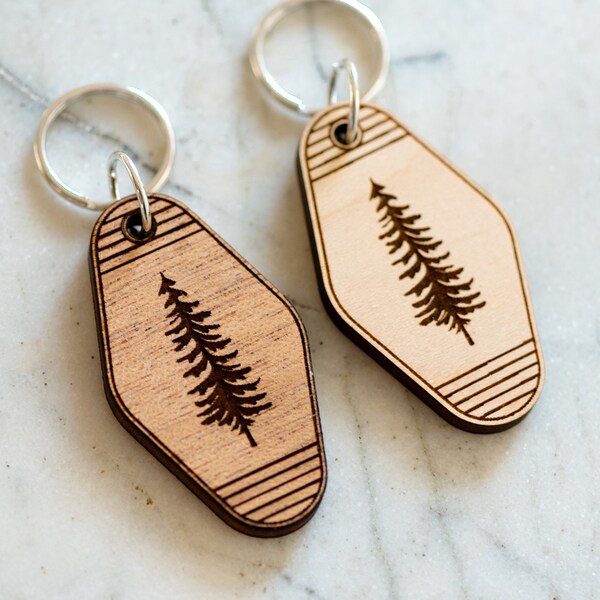 Wood Keychain - Etsy