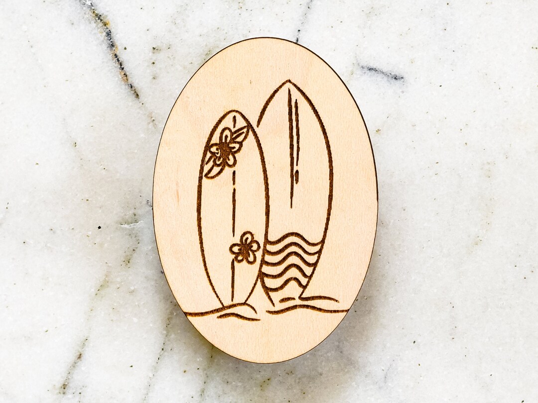 Surfboard Wood Magnet, Surfing Fridge Magnet, California Decor, Protect ...