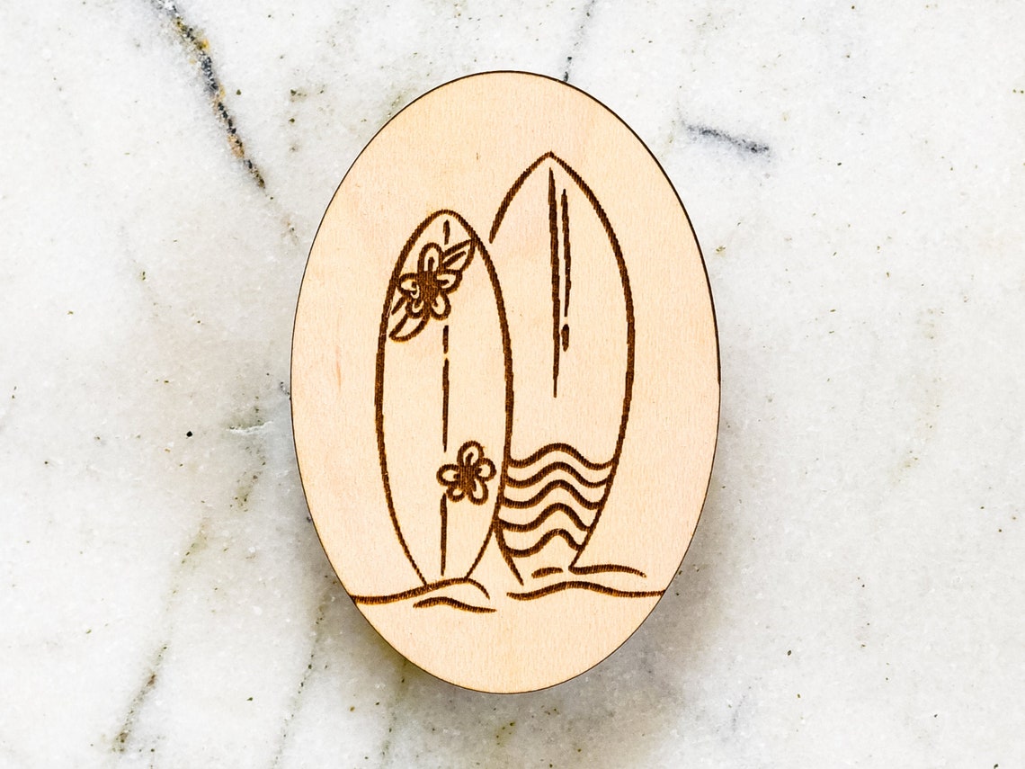 Surfboard Wood Magnet Surfing Fridge Magnet California - Etsy