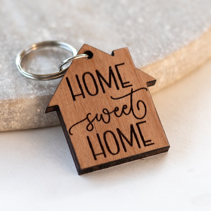 Home Keychain - Etsy