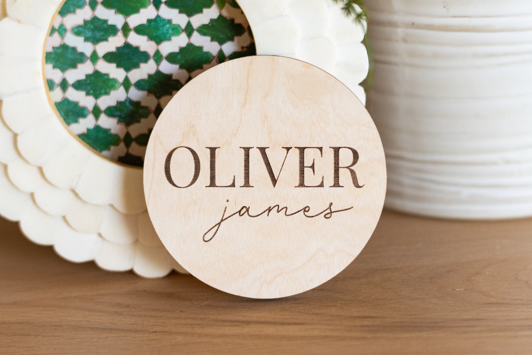 Custom Baby Name Announcement, Baby Shower Gift, Newborn Name ...