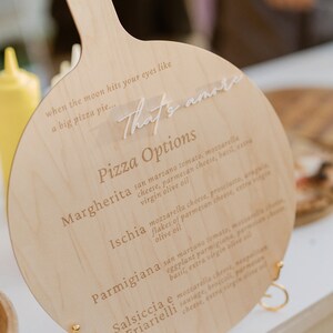 Custom Pizza Menu Sign, Pizza Party Sign, Wedding Sign, Italian Wedding ...