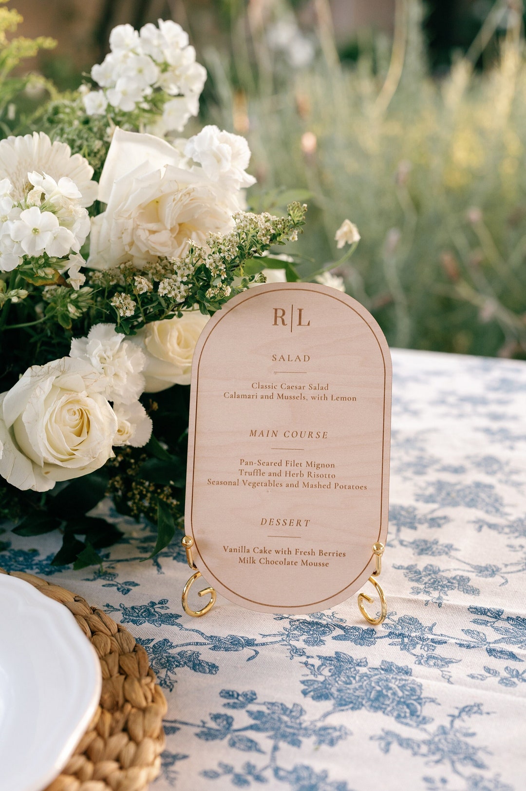 Wood Wedding Table Menus Sign, Wedding Table Decor, Wedding Decor ...