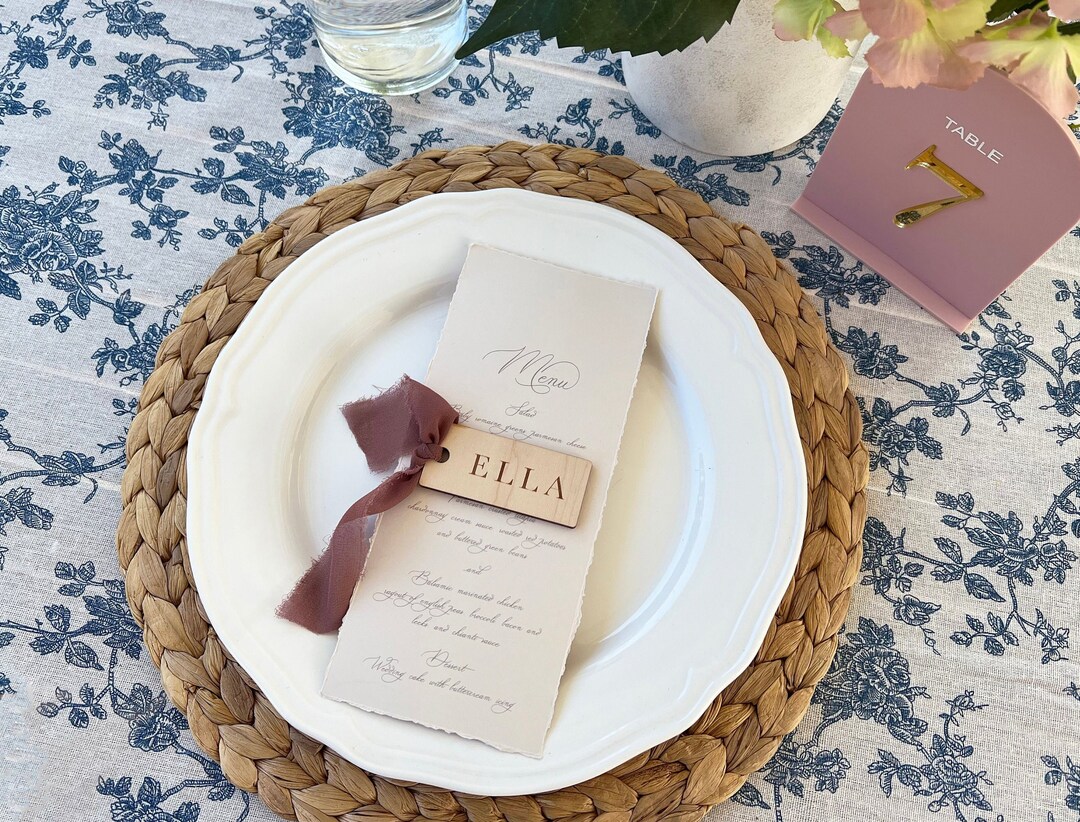 Custom Wood Place Cards, Wedding Place Cards, Wedding Table Settings ...