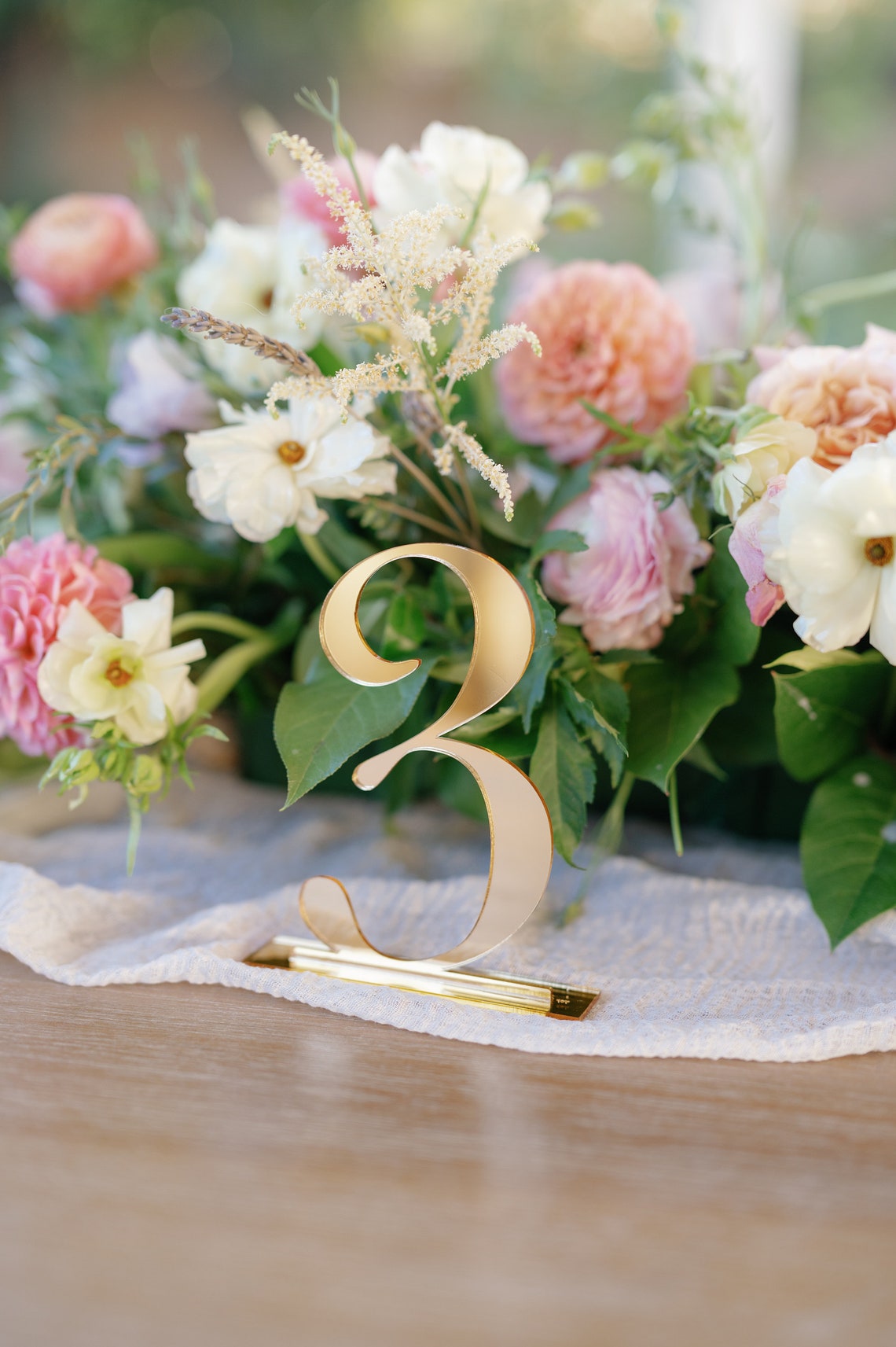 Gold Acrylic Wedding Table Numbers Wedding Table Decor - Etsy