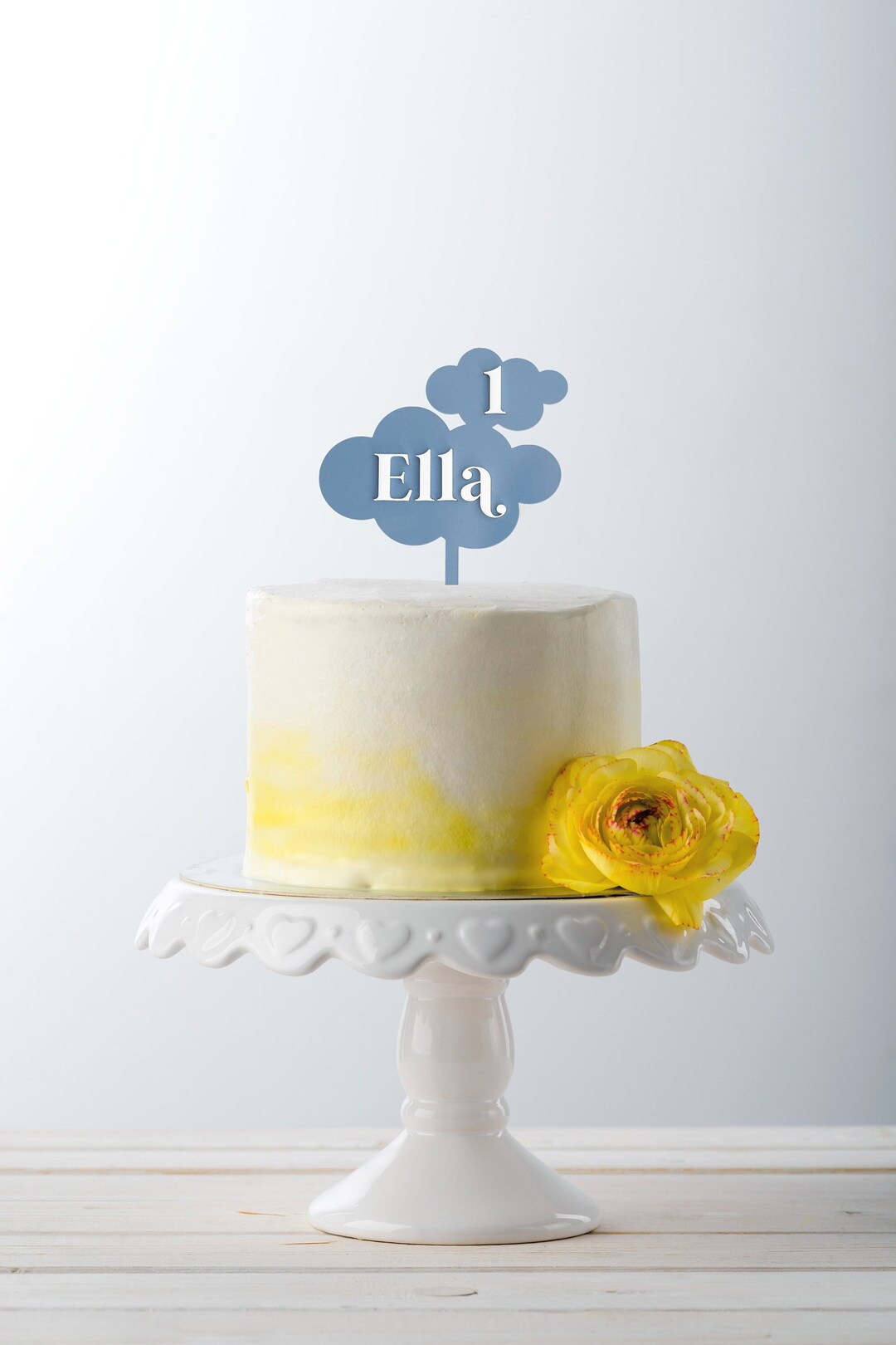 Custom Cloud Cake Topper, Kid's Birthday Cake Topper, Blue Cake Topper ...