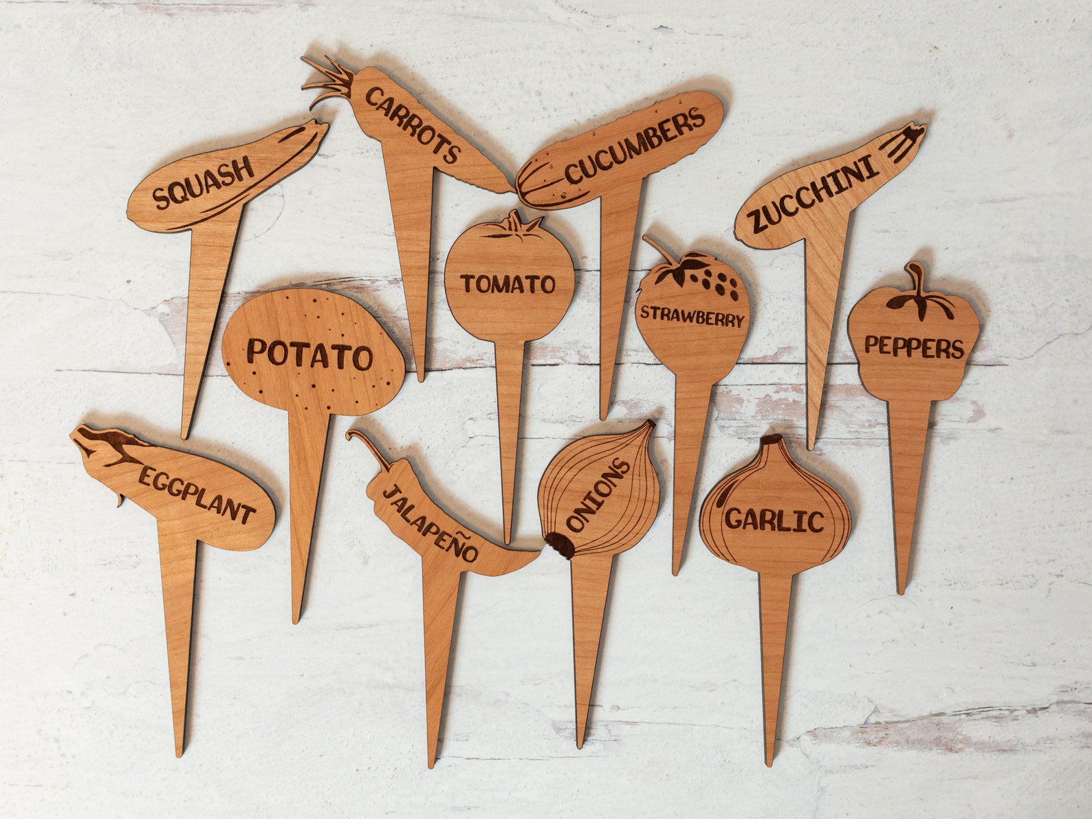 Engraved Garden Markers Garden Tags Herb Labels Planter | Etsy