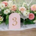 Acrylic Arch Wedding Table Numbers, Wedding Table Decor, Wedding Sign ...