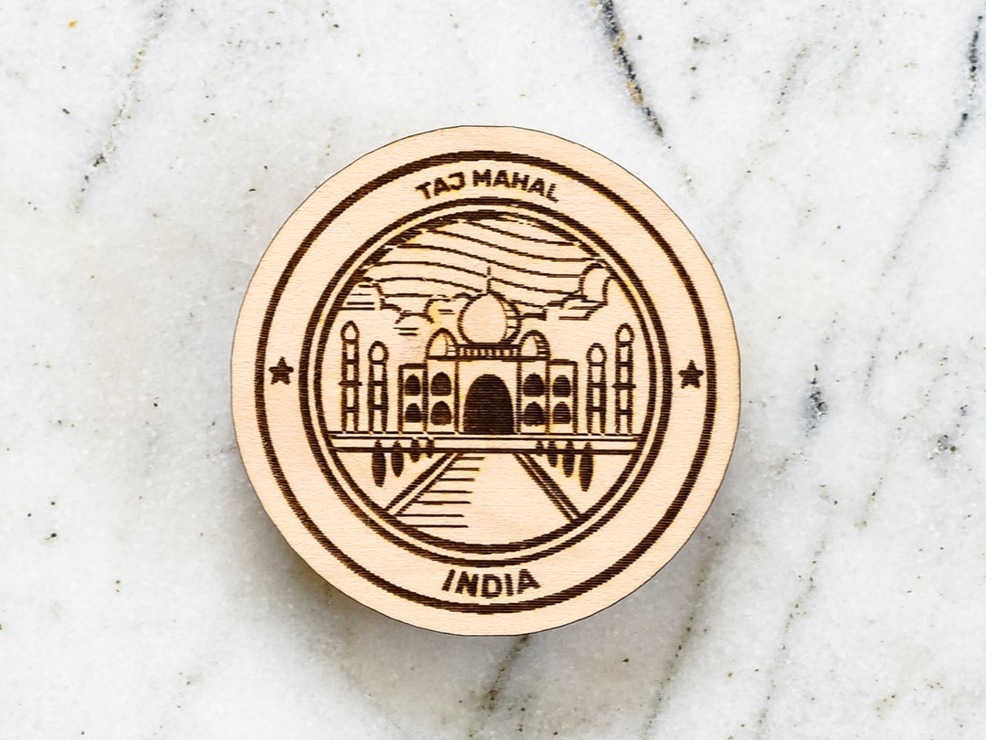 Taj Mahal Wood Magnet, Travel Fridge Magnet, Gift for Traveler, Travel ...