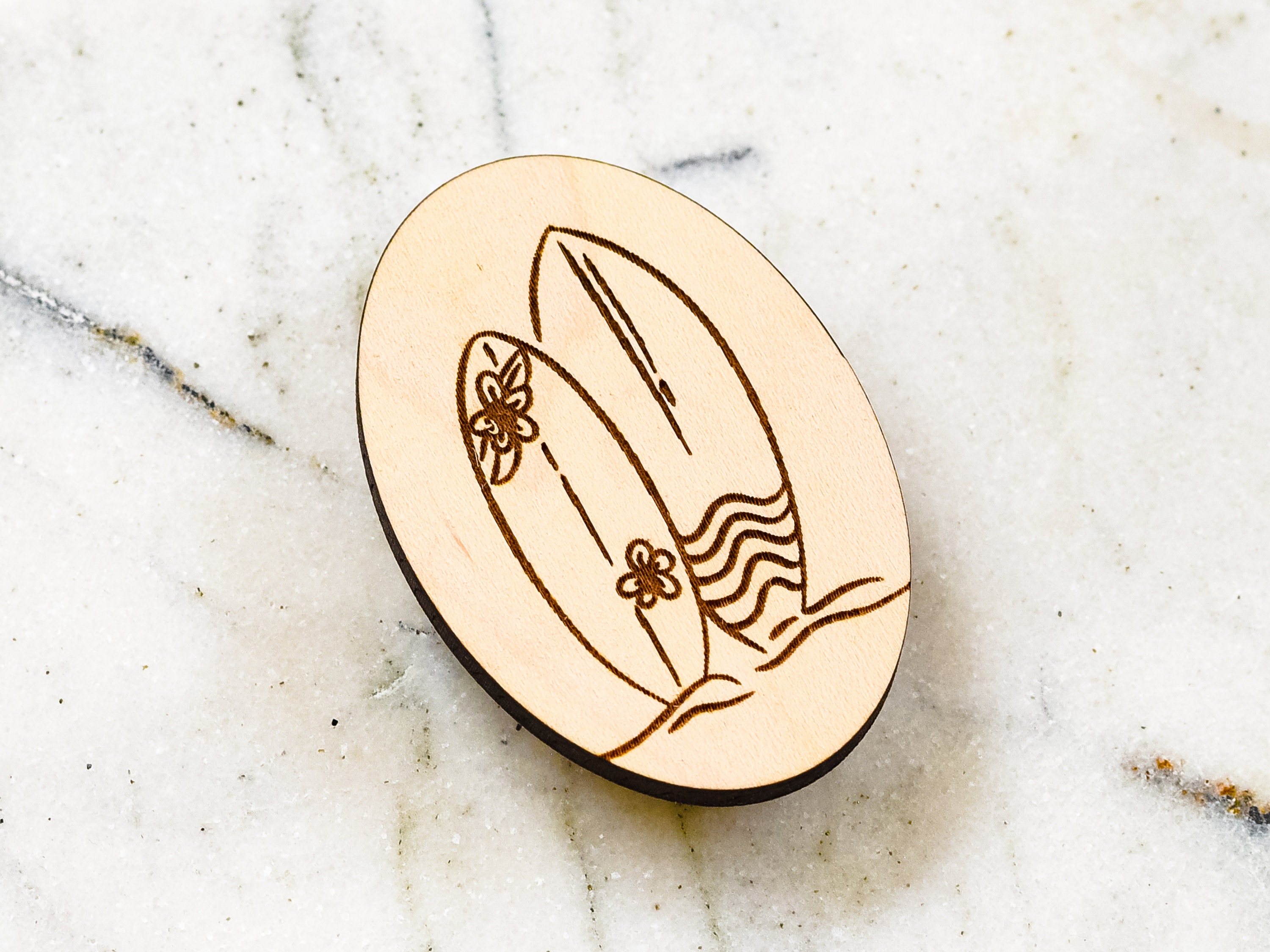 Surfboard Wood Magnet Surfing Fridge Magnet California | Etsy