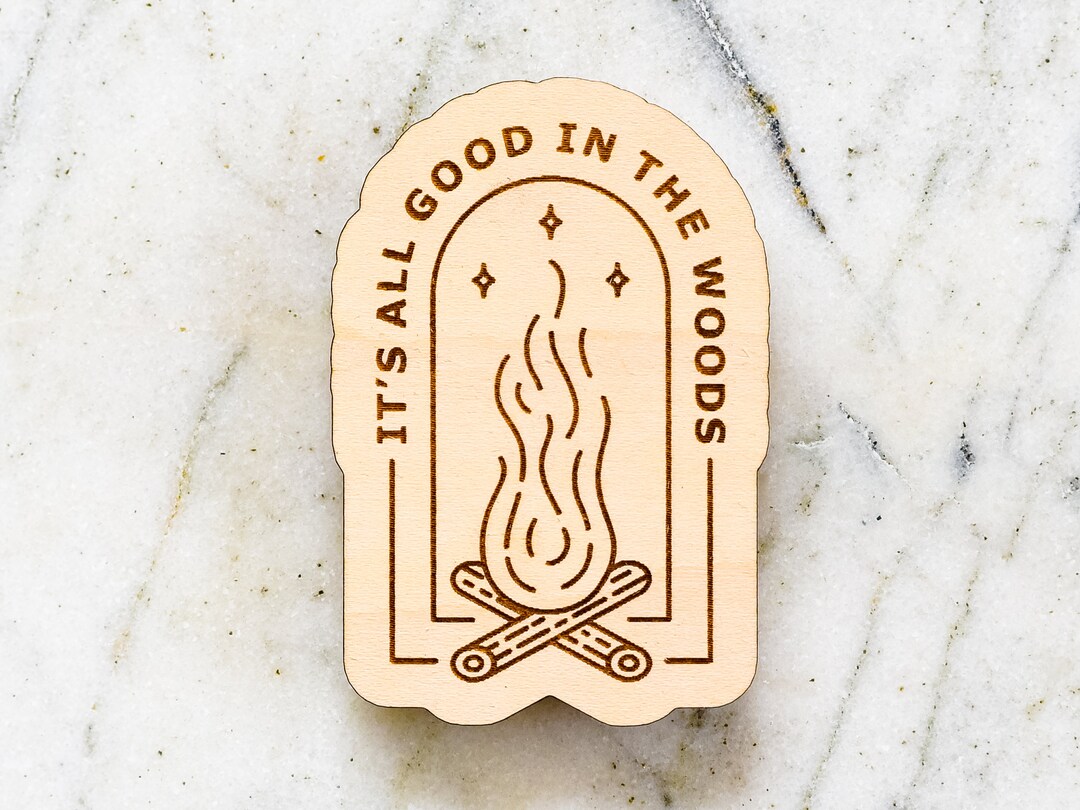 Camping Wood Magnet, Camping Decor, Fridge Magnet, Outdoor Enthusiast ...