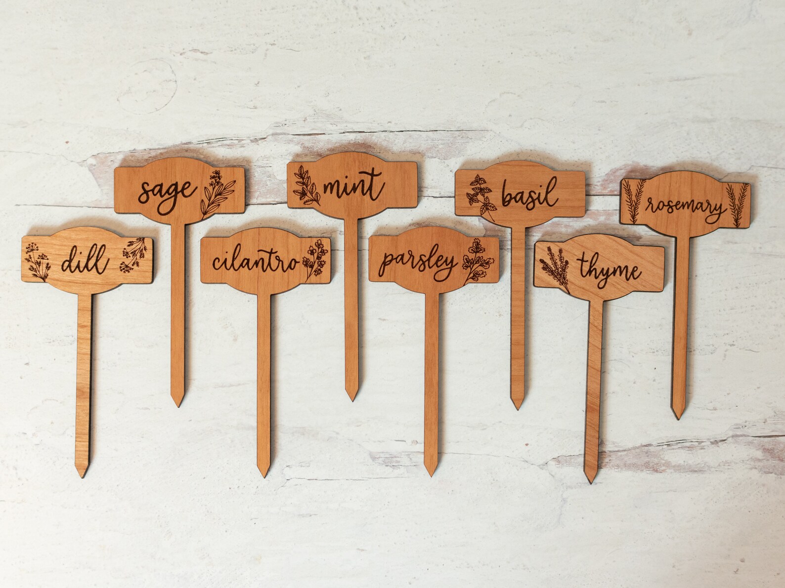 Engraved Garden Markers Garden Tags Herb Labels Planter | Etsy