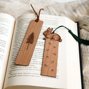 Rabbit Wood Bookmark Gifts for Rabbit Lover Gifts Teacher - Etsy
