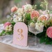 Acrylic Arch Wedding Table Numbers, Wedding Table Decor, Wedding Sign ...