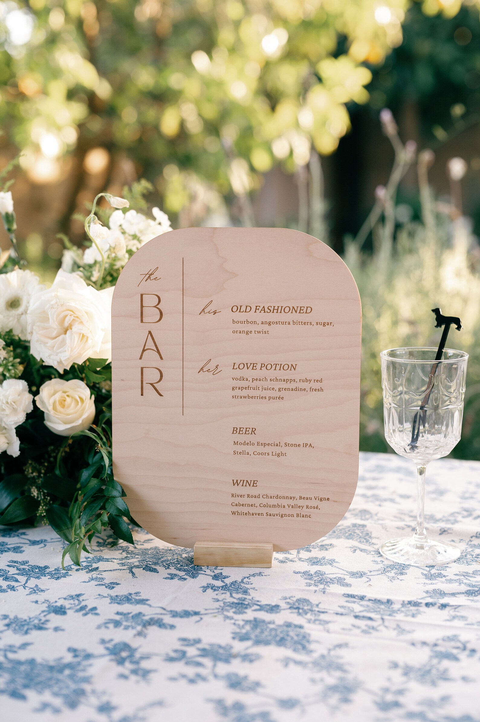 Custom Wedding Bar Sign, Signature Drink Wedding Sign, His and Her ...