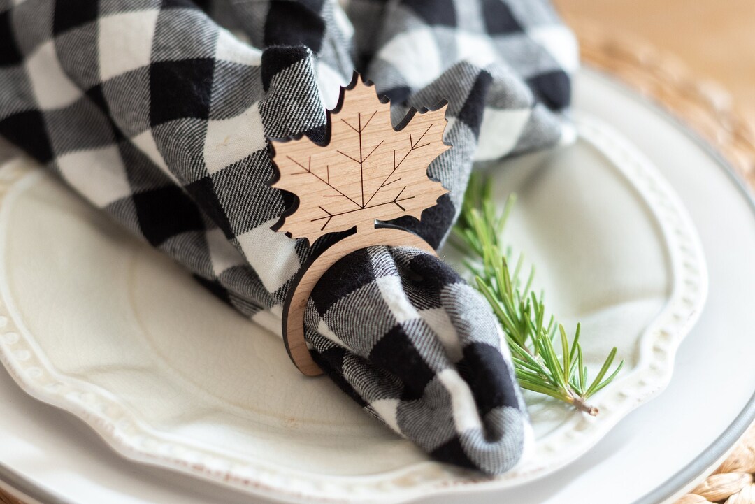 Fall Napkin Ring, Thanksgiving Decor, Fall Table Decor, Fall Tablescape ...