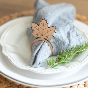Fall Napkin Ring, Thanksgiving Decor, Fall Table Decor, Fall Tablescape ...