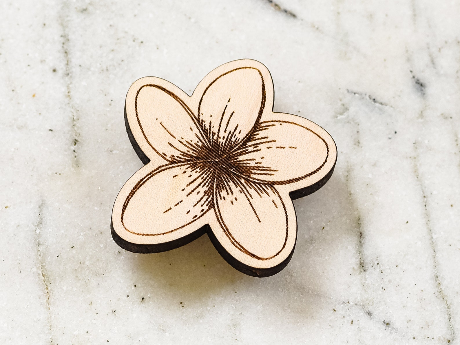 Hawaii Wood Magnet Hibiscus Magnet Flower Fridge Magnet | Etsy