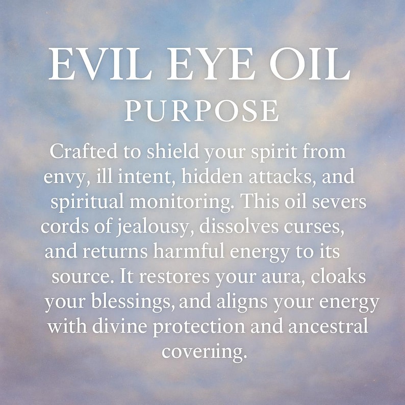 Evil Eye Protection Oil - Etsy
