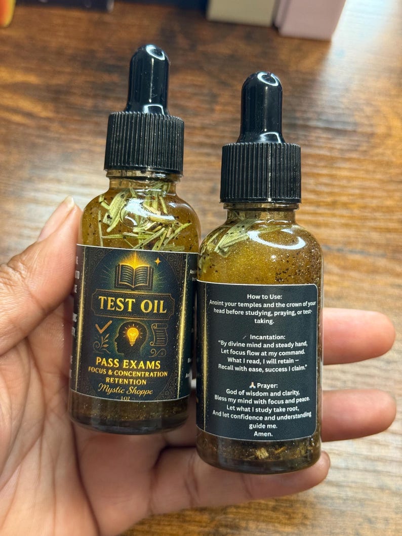 Test Oil – Pass Exams Study Oil for Focus, Concentration & Memory ...