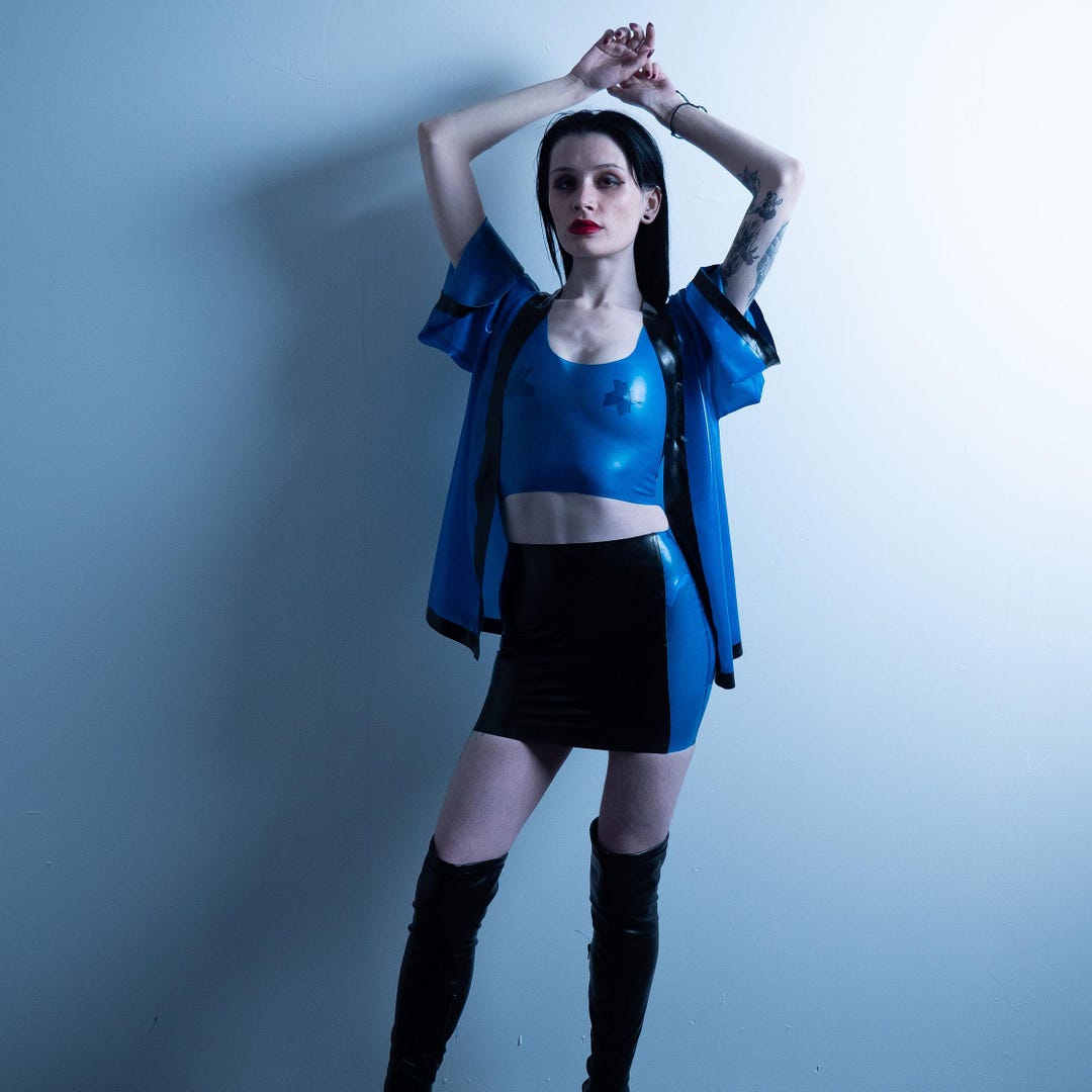 DELTA Latex Kimono - Etsy