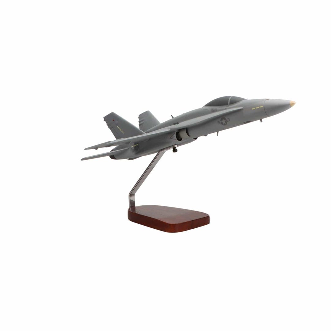 Mcdonnell Douglas F/A-18A Hornet Model: Handcrafted Mahogany ...
