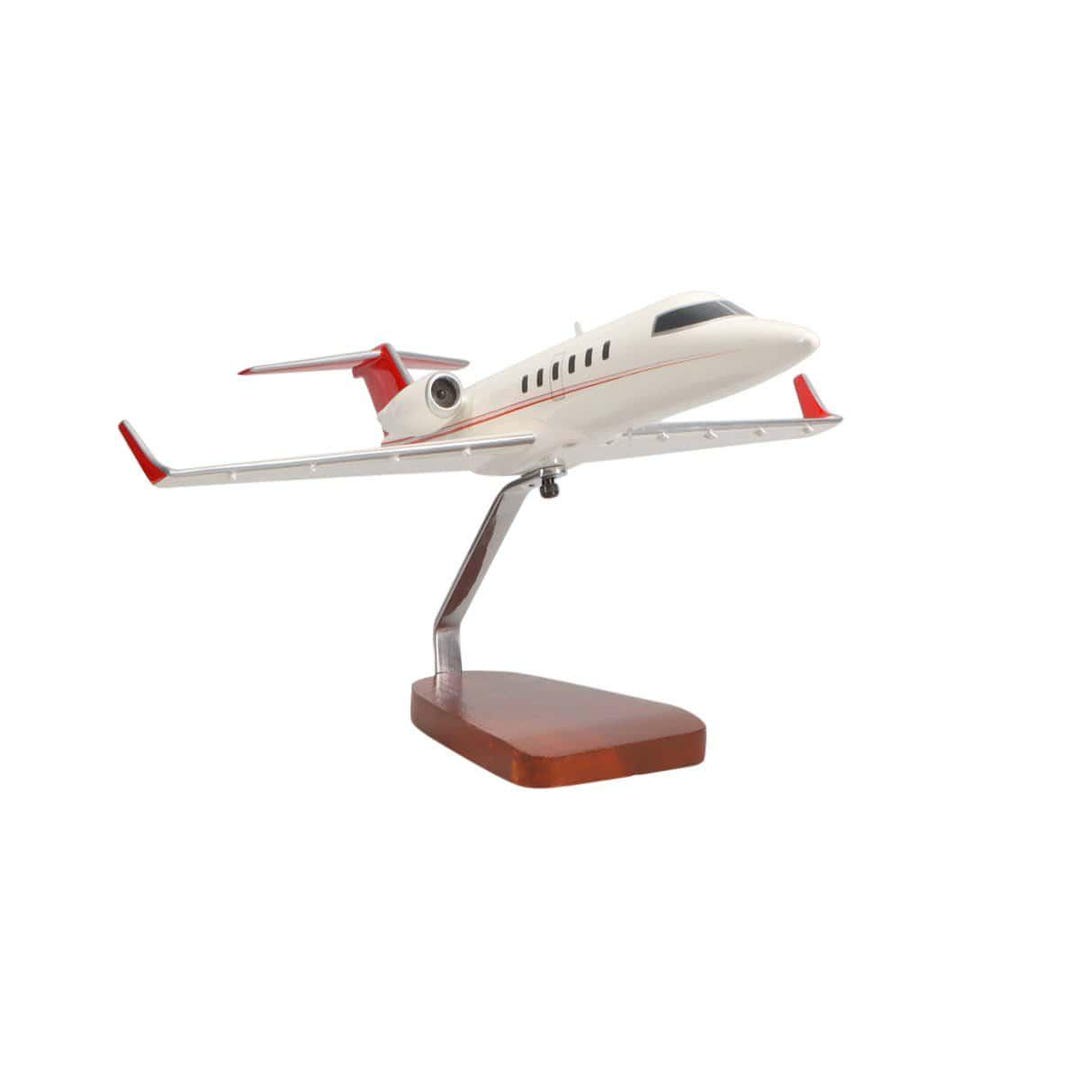 Handcrafted Mahogany Learjet 40 Model: A Detailed Replica for Aviation ...