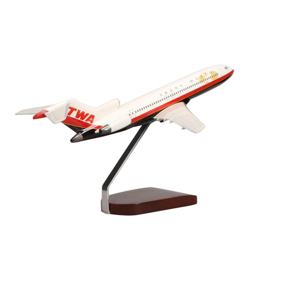 Boeing 727-200 TWA trans World Airlines Large Mahogany Model - Etsy