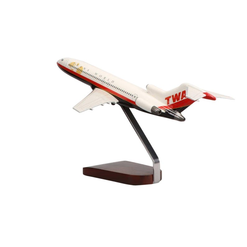 Boeing 727-200 TWA trans World Airlines Large Mahogany Model - Etsy