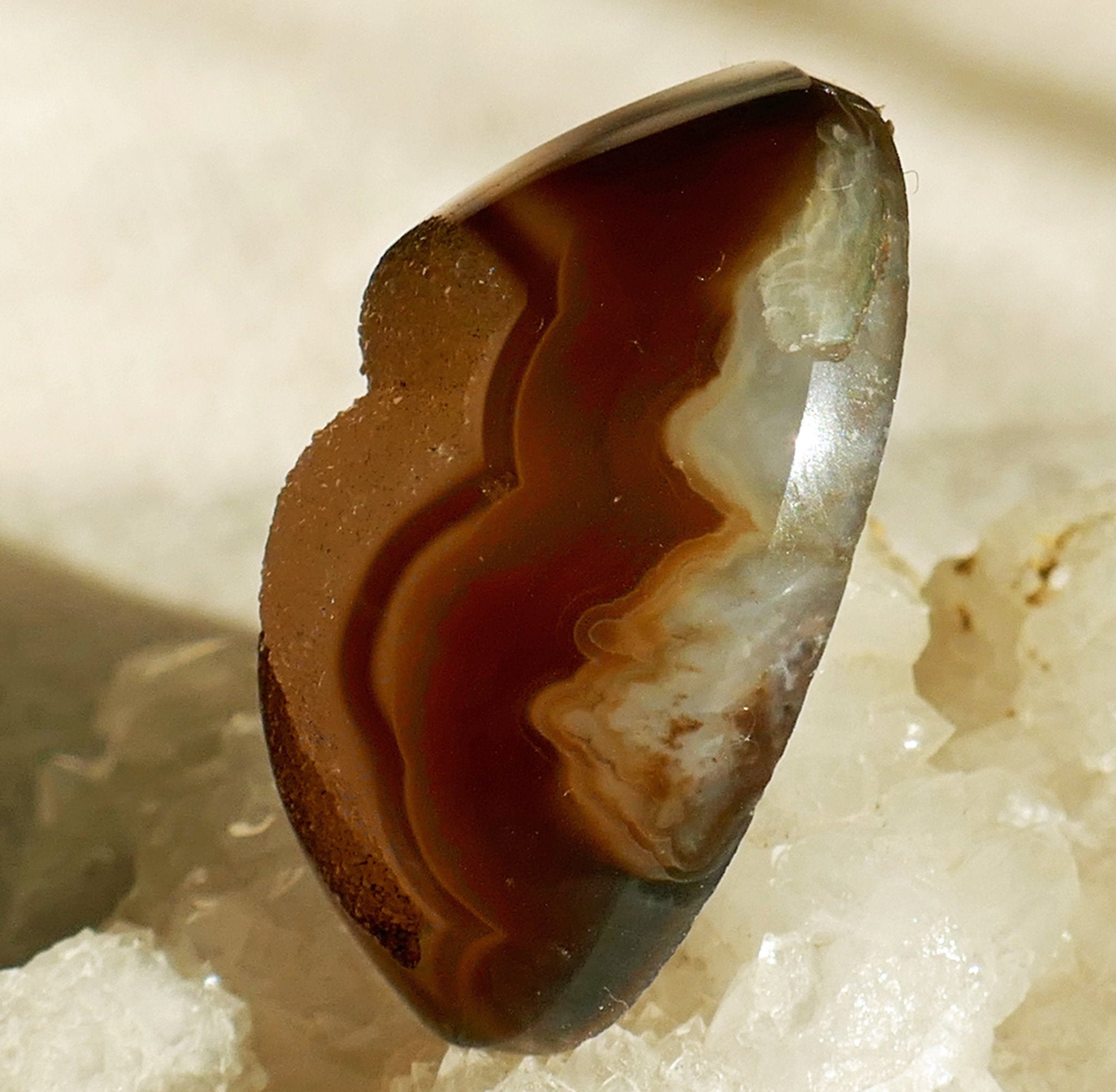 Ágata brasileña con natural cabochón druzy - Etsy España